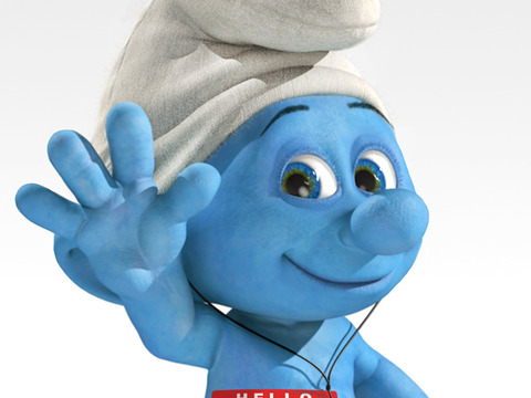 Pic! Introducing Mario as Social Smurf | ExtraTV.com