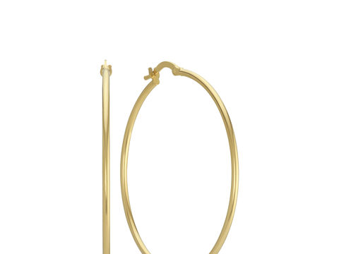 Win It! A Pair of 14k Yellow Gold Hoop Earrings from Shane Co ...